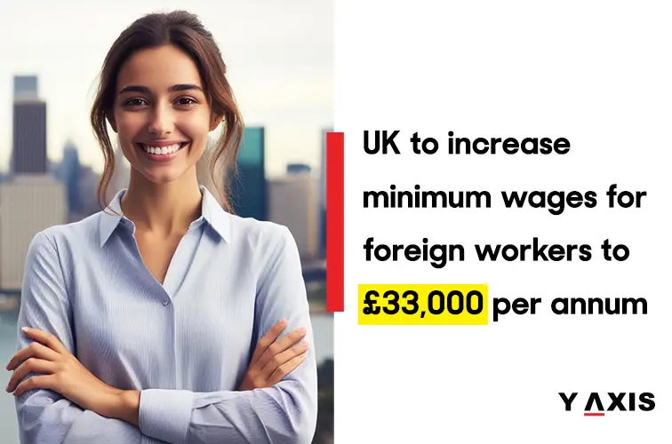 The minimum wages for foreign workers to increase to £33,000 per annum!